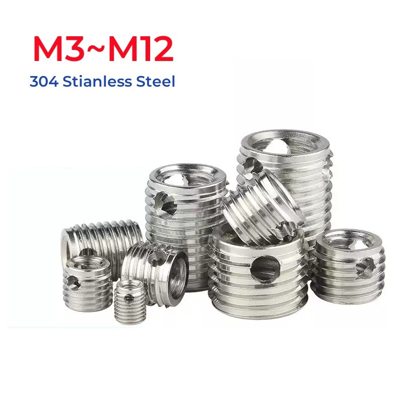 M3 M4 M5 M6 M8 M10 M12 304 Stianless Steel Thread Repair Triple-Hole ...