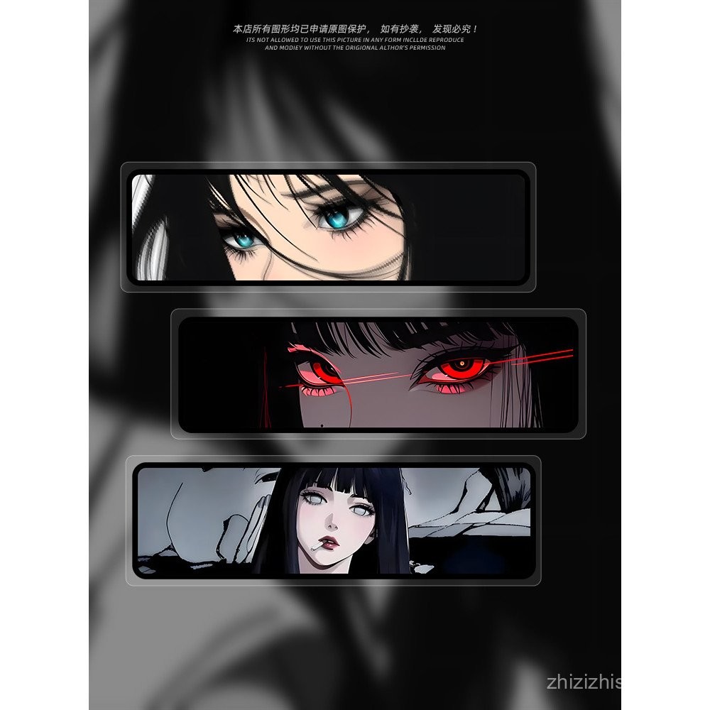 Hot-selling Reflective Car Stickers JDM Anime Eyes Two-Dimensional Girl ...