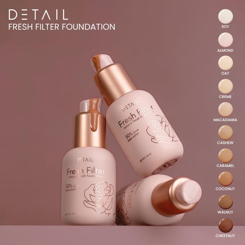 Detail Cosmetics Fresh Filter Foundation 40ML | Shopee Philippines