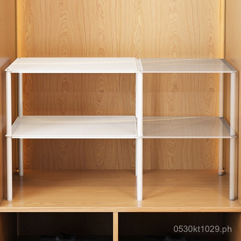 Partition Divider Board Storage Pull-out Clothes Wardrobe Shelf Layered ...