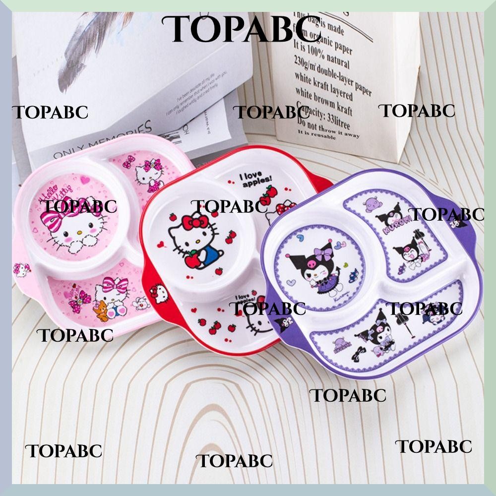 TOPABC Dinner Plate, Hello Kitty Sanrio Food Plate, tablecloths Kuromi ...