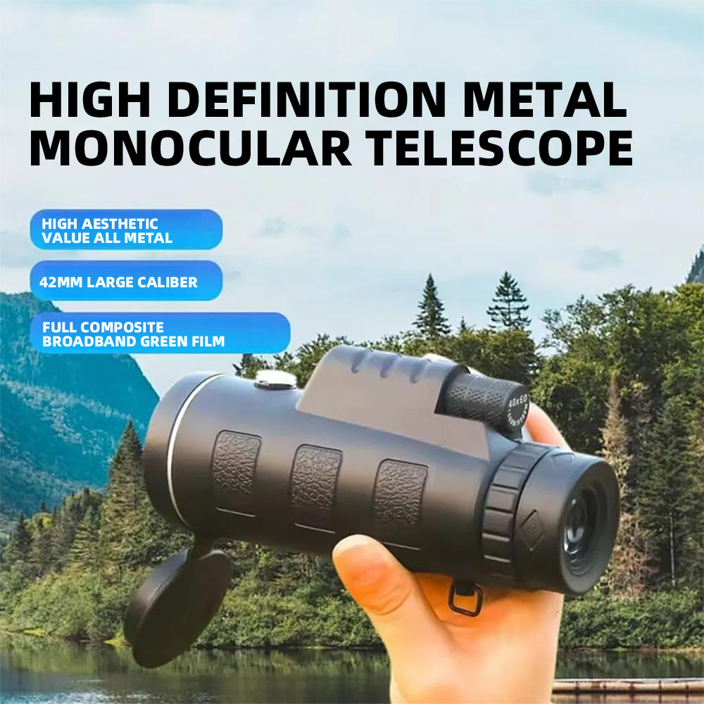 40x60 Monocular Telescope HD Night Vision Long Range Super Zoom Focus ...