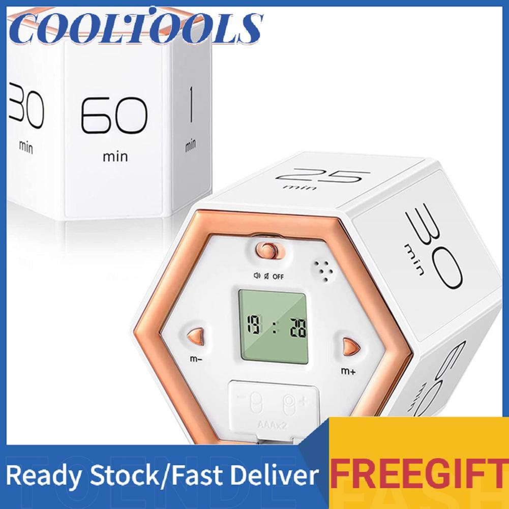 cooltools-ph Countdown and Count up Timing Modes Hexagon Digital Clock ...