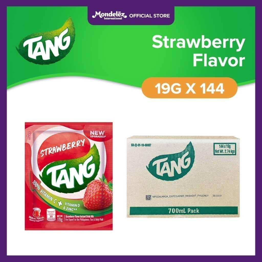 Tang Instant Drink Mix - Strawberry Flavor 19g with Vitamins and ...