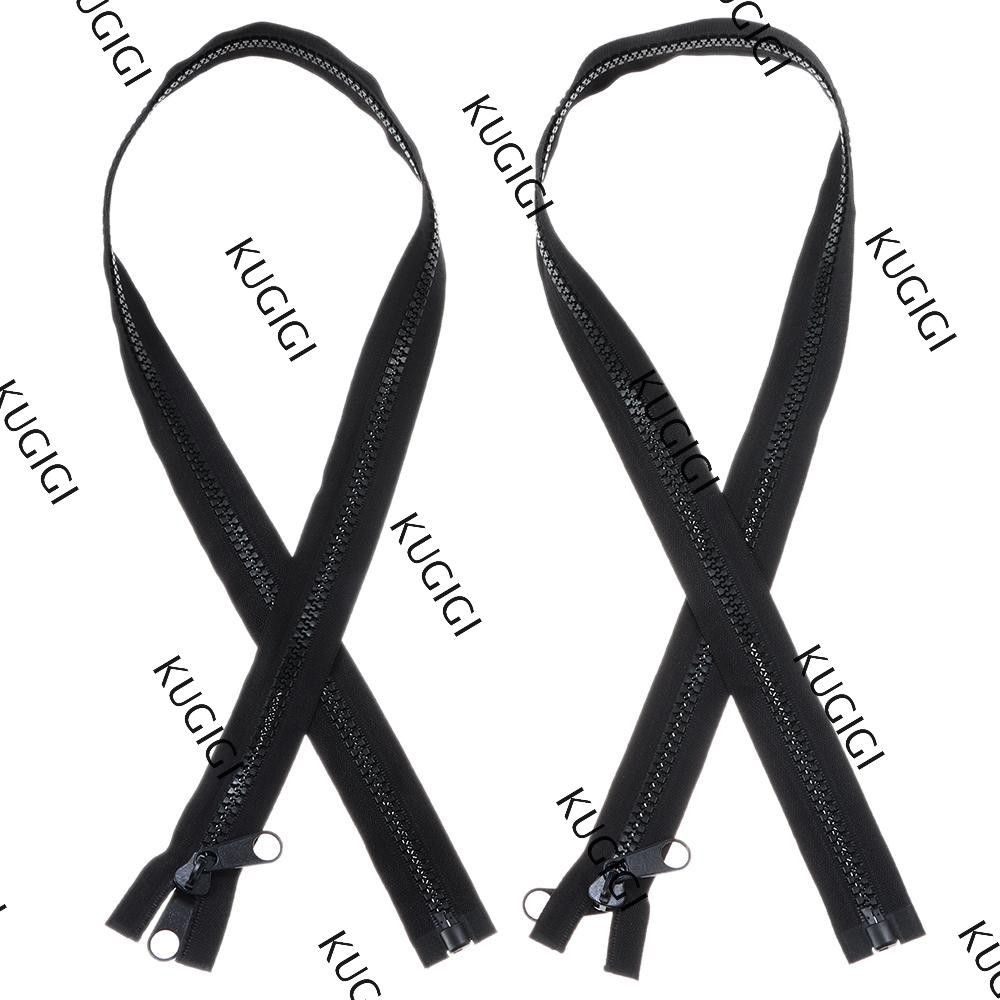 KUGIGI Double Slider Zipper, #10 Resin Large Long Zipper, Double Pull ...