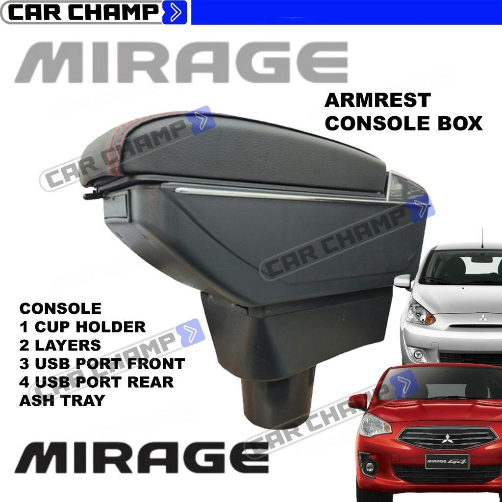 Mitsubishi Mirage G4 / Hatchback 2014 to 2025 Console Box Premium / Car ...