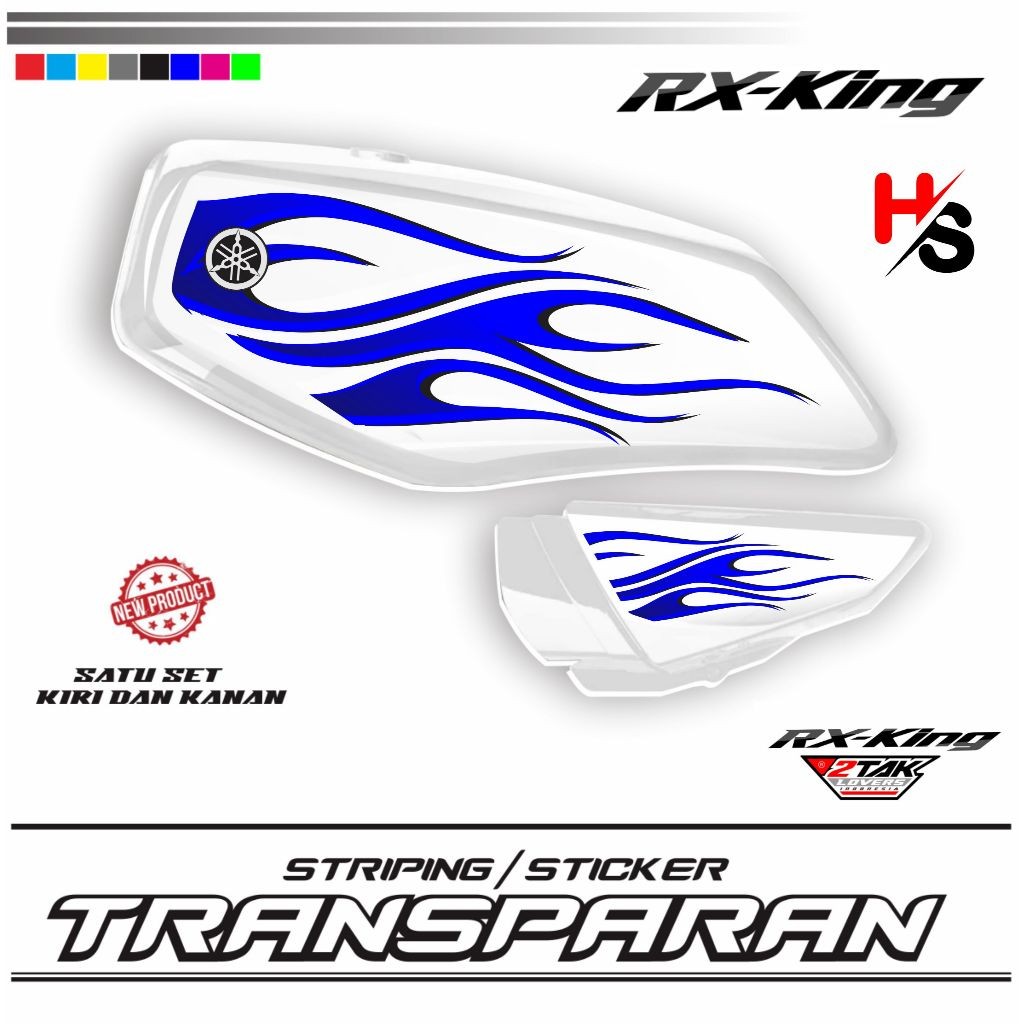 TRANSPARENT STICKER RX KING POLET LATEST SIMPLE LATEST VARIATIONS ...