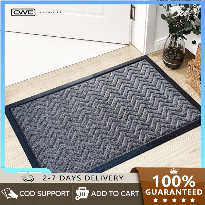 Entrance Outdoor Welcome ront Rub-Resistant Rubber Dust Removal Mat ...