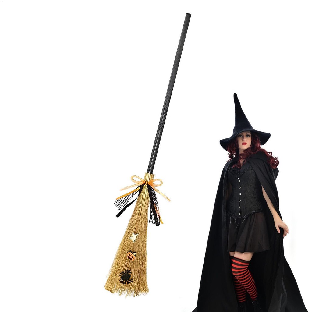 Witches Broom Halloween Witch Broom with Detachable Handle Costume ...