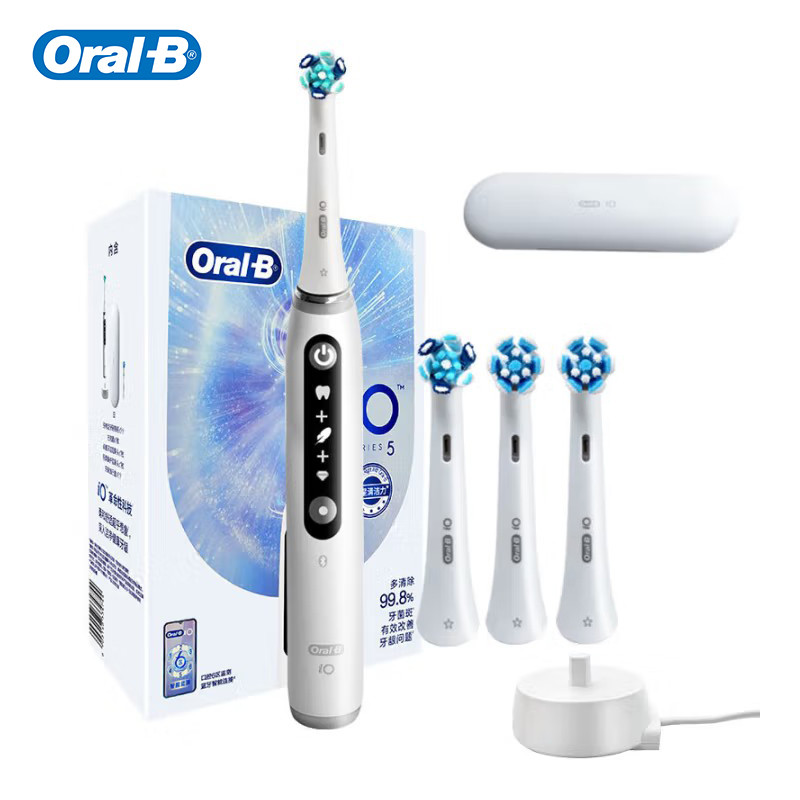 ORAL B IO5 PLUS Electric Toothbrush 5modes Rechargeable Electric Toothbrush with Bluetooth ...