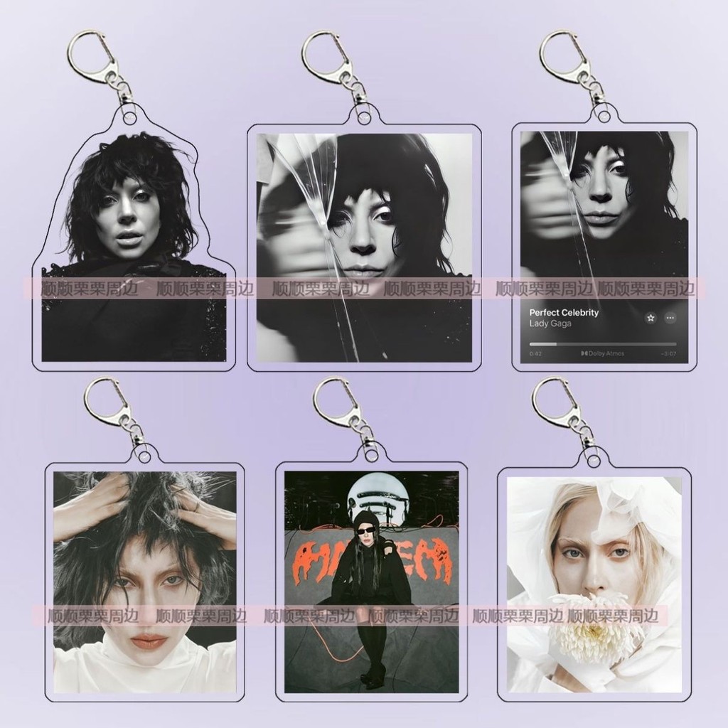 Lady Gaga Star Merchandise Album MAYHEM Keychain School Bag Pendant Fan ...