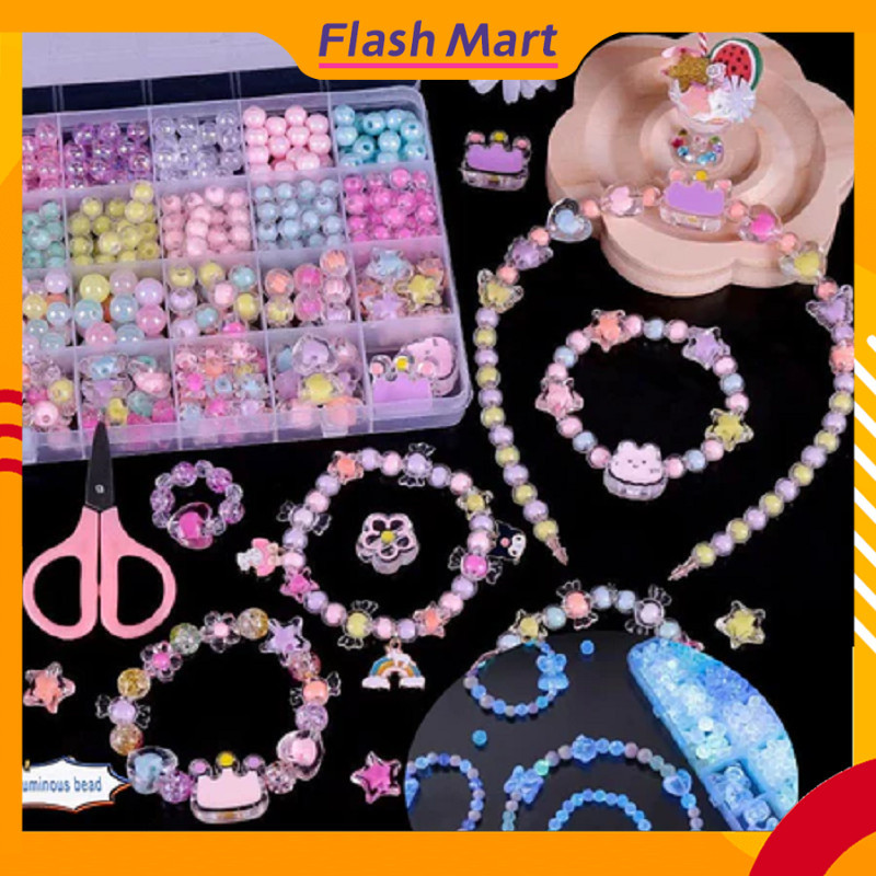 DIY Bracelet Kit Complete Set Kids Diy Bracelet Set DIY Beads Set 24 ...