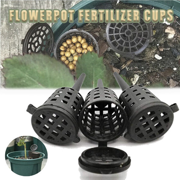 20Pcs Plastic Plants Fertilizer Cup Basket for Flower Pot Plant ...