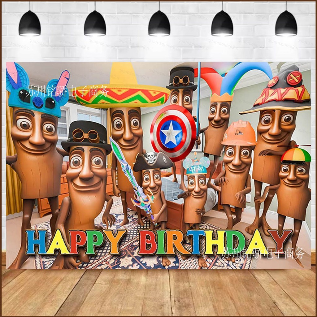 SQ2 Italian Brainrot tung tung tung sahur Theme decoration Party Photo ...