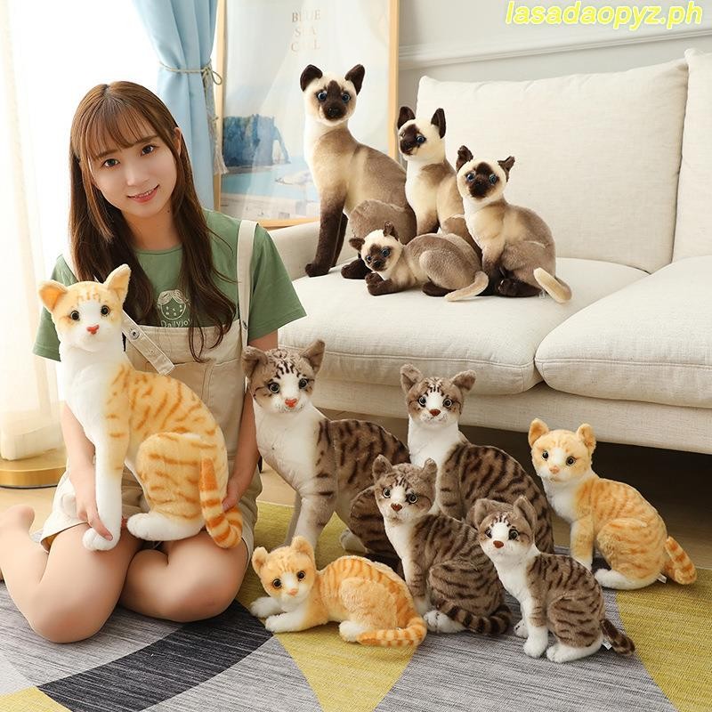 simulation American,Home Decor Gift ,Stuffed Lifelike, Shorthair ...