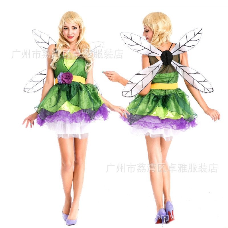 Halloween Elf Angel Costume Purple Mist Fairy cosplay Cosplay clothes ...