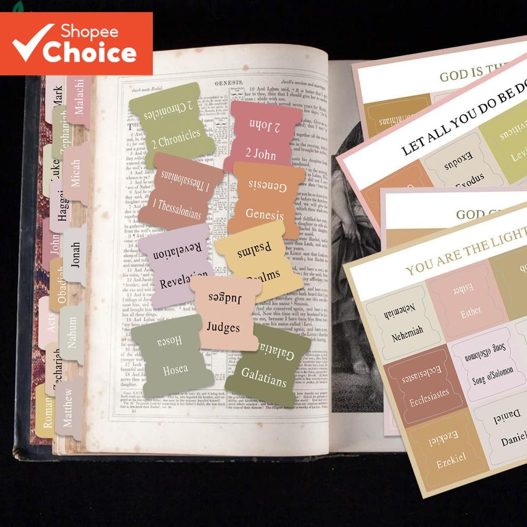 5 Sheet Colorful Bible Index Label Sticker Writable Removable ...