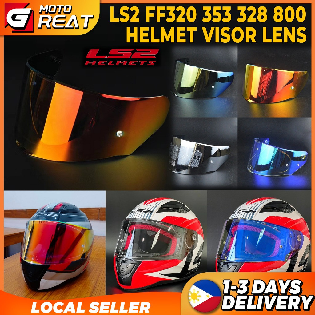LS2 Visor Lens Fit FF353 FF328 FF320 FF800 Rapid Stream Helmet Visor ...