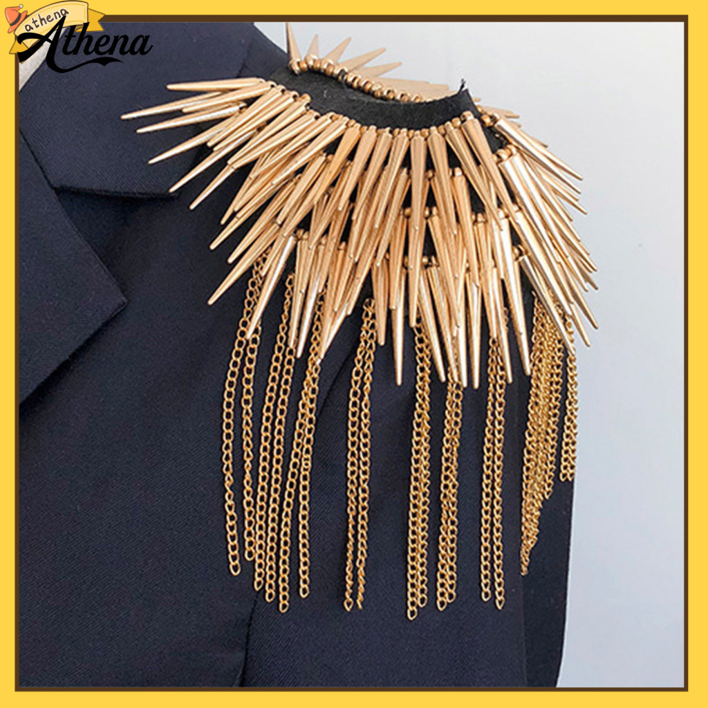 AT| Shoulder Epaulette Decorative Pin Design Stage Decoration Hip-hop ...