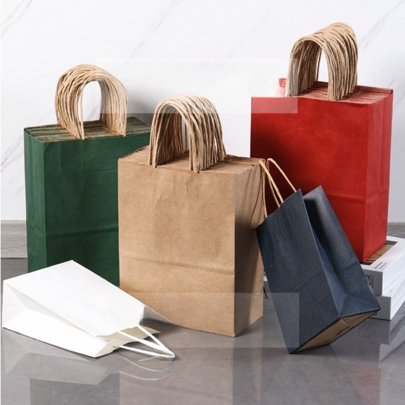 Paper Bag Colour Plain Paper Bag Kraft Paper Bag Birthday Paper Bag ...