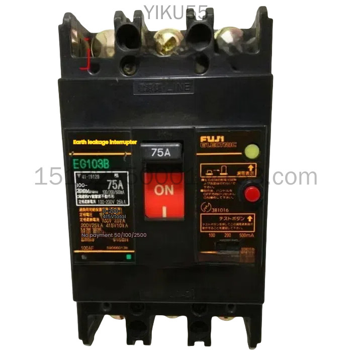 Japan Fuji EG103B 3P 100A75A60A50A Leakage Circuit Breaker | Shopee ...