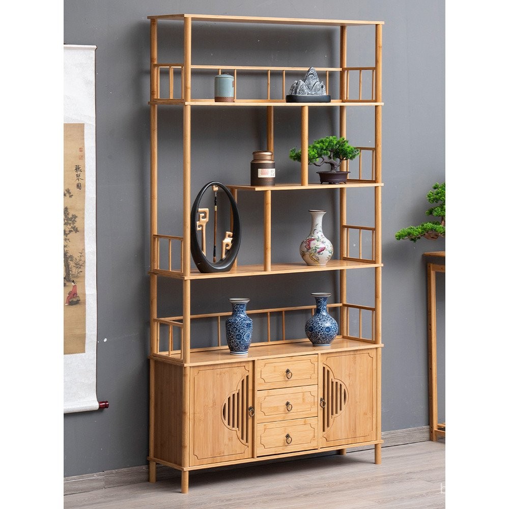 New Chinese Style Curio Shelf Multi-Treasure Cabinet Bookshelf Modern ...