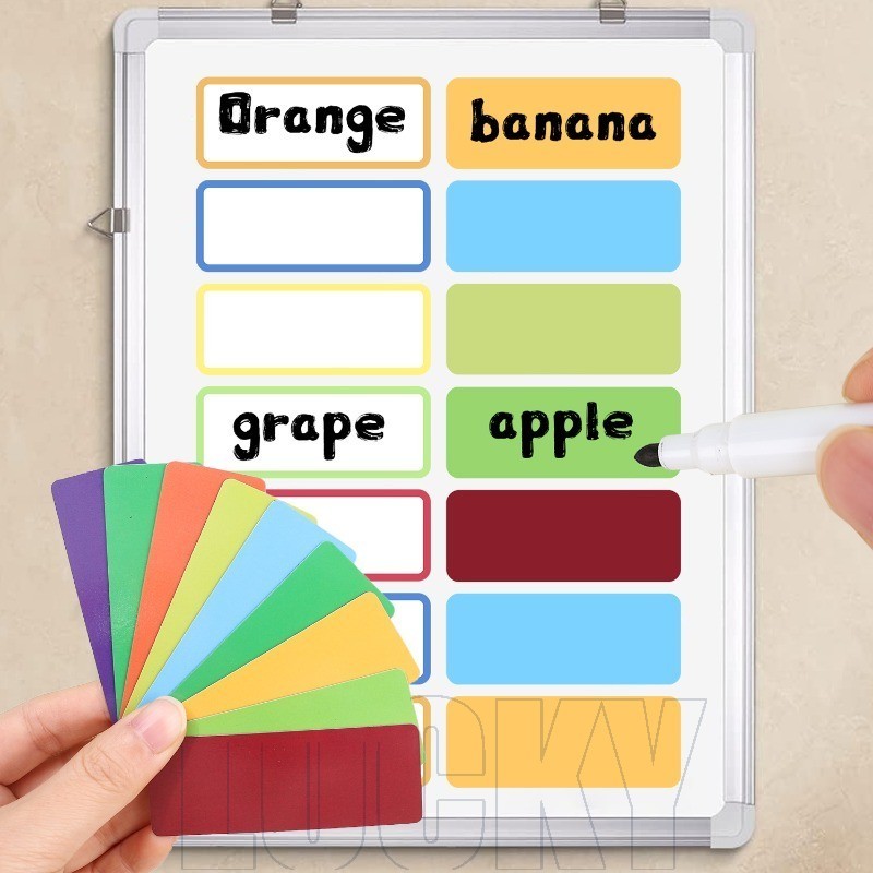 10/20Pcs Writable Erasable Reusable Magnetic Label - Flexible Stickers ...