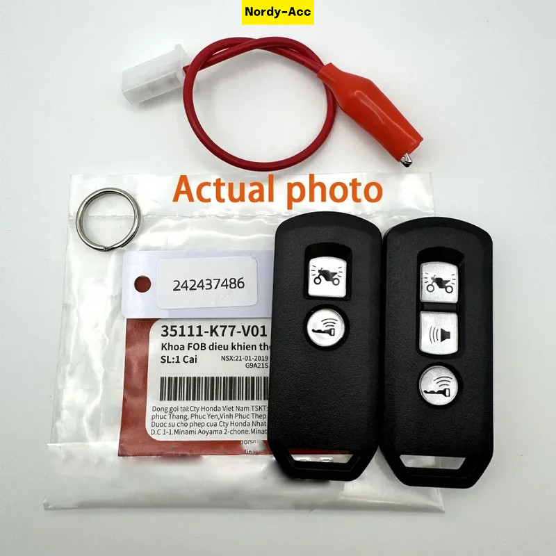 Honda With Free Connecting Cable Included Scooter Key K77 Remote 433MHz ...