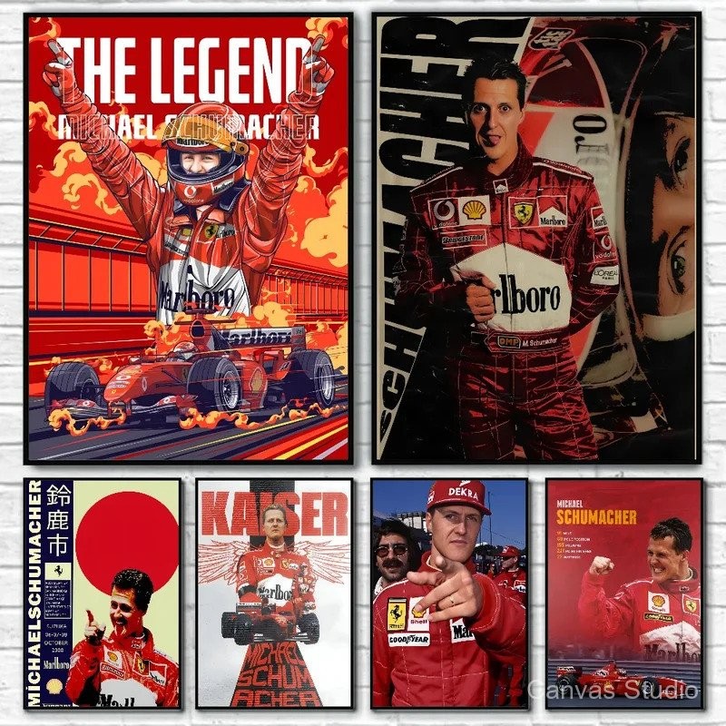 1PC Pop Sports F1 Legend Racing Aesthetic Schumacher Formula 1 Racer ...