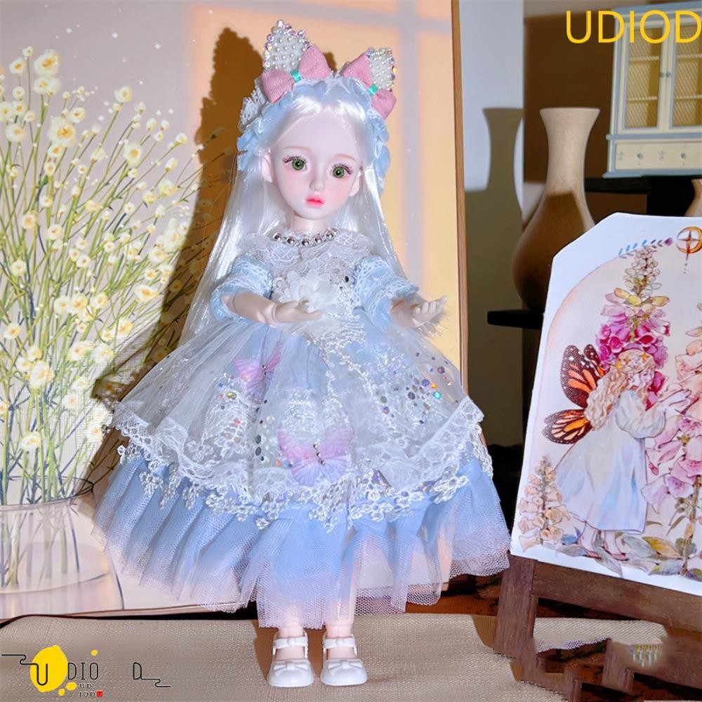 UDIOD 30cm BJD Doll Toy, Rabbit Girl Long Hair Girl's DIY Dress Up Toy ...