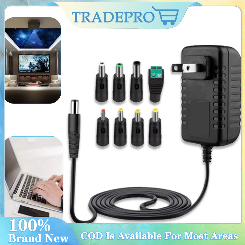 12V 2A AC/DC Power Charger Adapter Charger Replacement Power Cord With ...