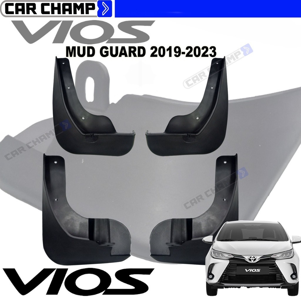 Toyota Vios 2019 to 2025 OEM Mudguard w/ 8PCS SCREWS Mud Guard Flaps ...