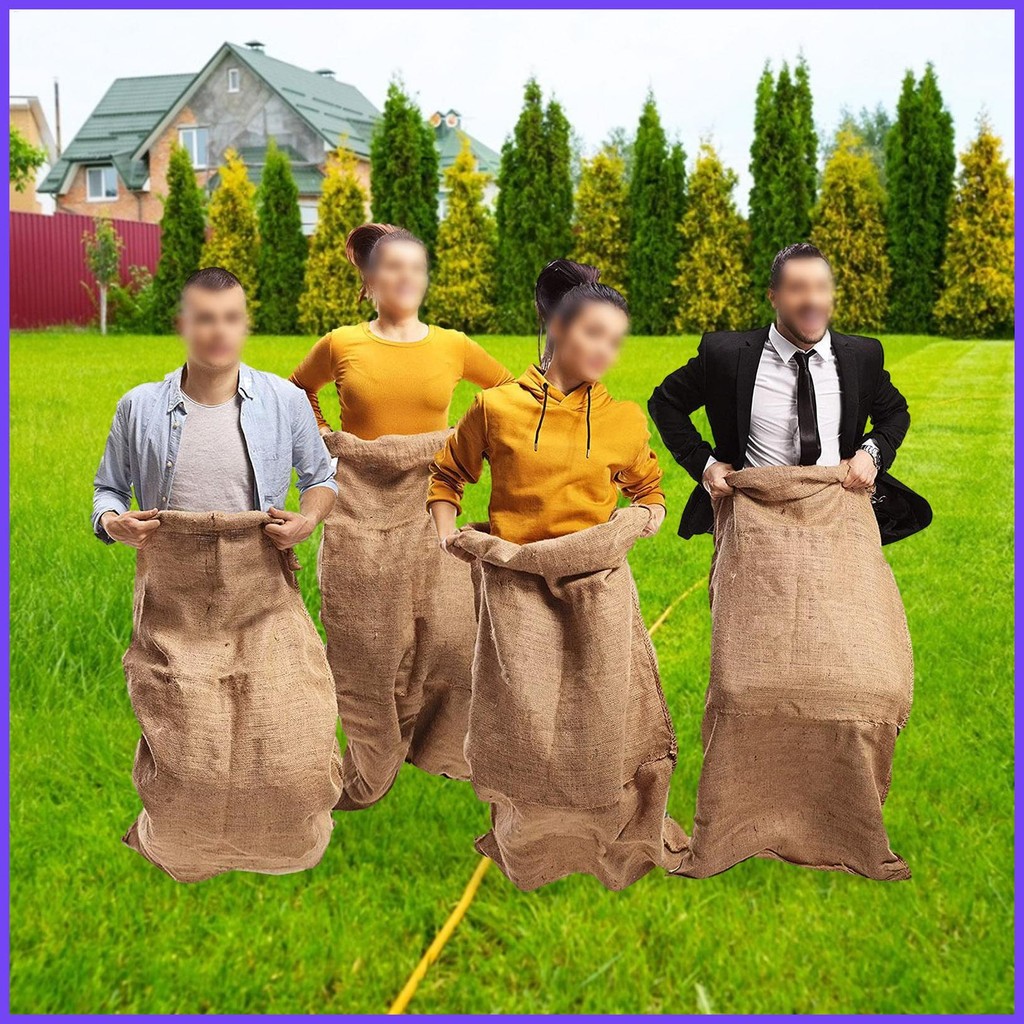 Burlap Sacks for Sack Races Potato Sacks Racing Bags Tough Heavy Duty ...