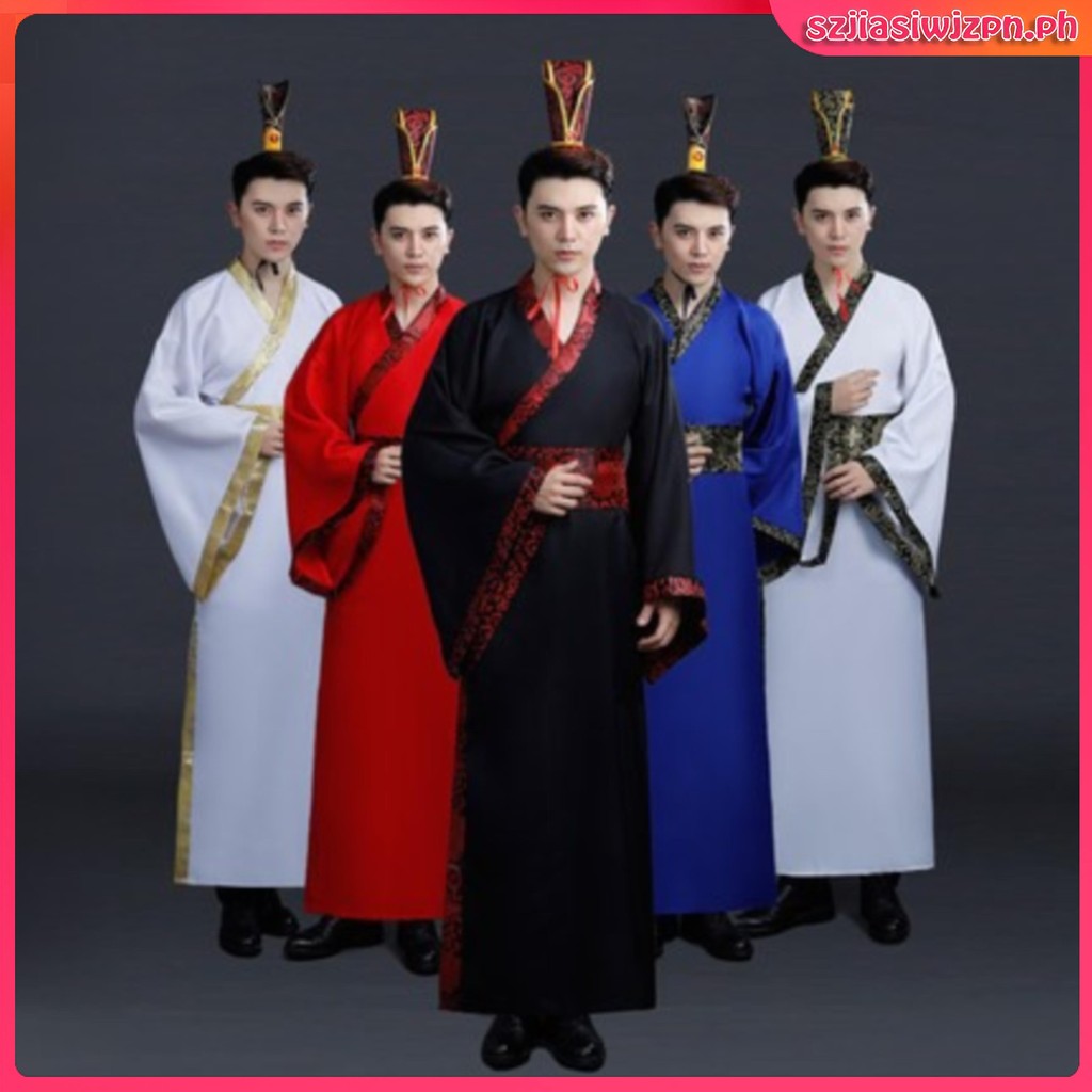 Ancient Costumes for Men Hanfu Tang Attire Qin Dynasty Courtiers ...