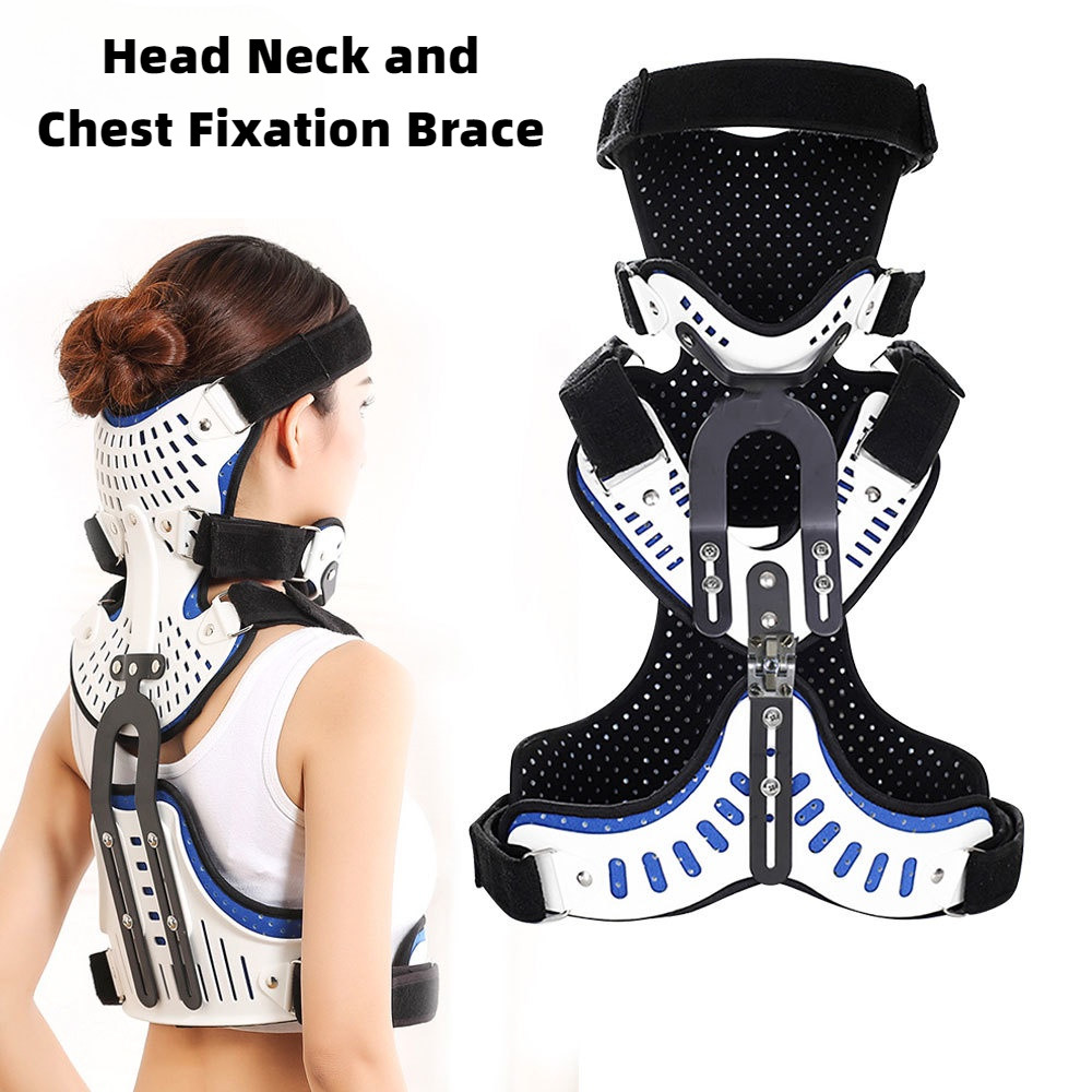 Posture Corrector Cervical Thoracic Orthosis Adjustable Head Neck Chest ...