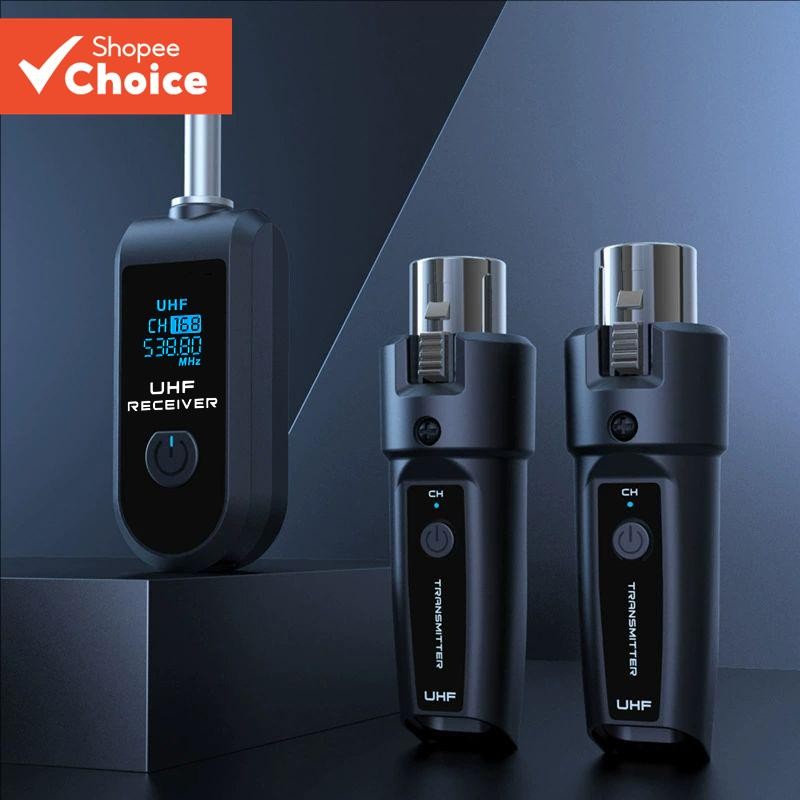 [Shopee Choice] K1 Wireless Microphone System Male Dual UHF Transmitter ...