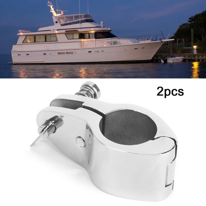 W* 2 Pack Quick Release Boat Bimini Tube Clamps for Marine Canopy ...