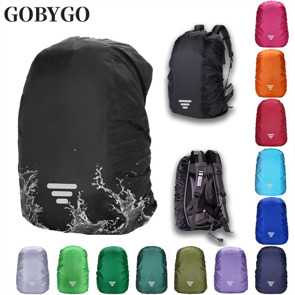 GOBYGO 15L-85L Outdoor Reflective Waterproof Rain Cover Camping Riding ...