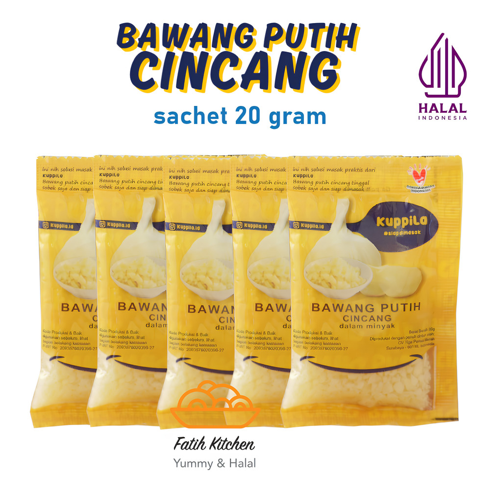 KUPPILA Minced Garlic In Oil Practical Sachet Packaging Ready to Cook ...