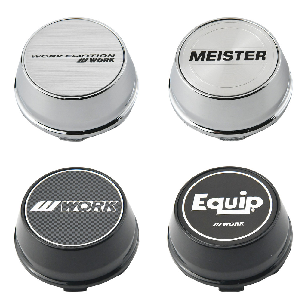 4PCS WORK EMOTION MEISTER EQUIP VS&WORK Emblem 66MM OD / 61MM ID Wheel ...