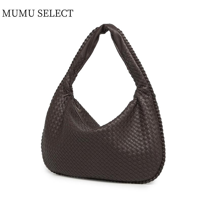 【Mumu Select】M371 Large Women Woven Hobo Travel Shoulde Bag Kili Kili ...