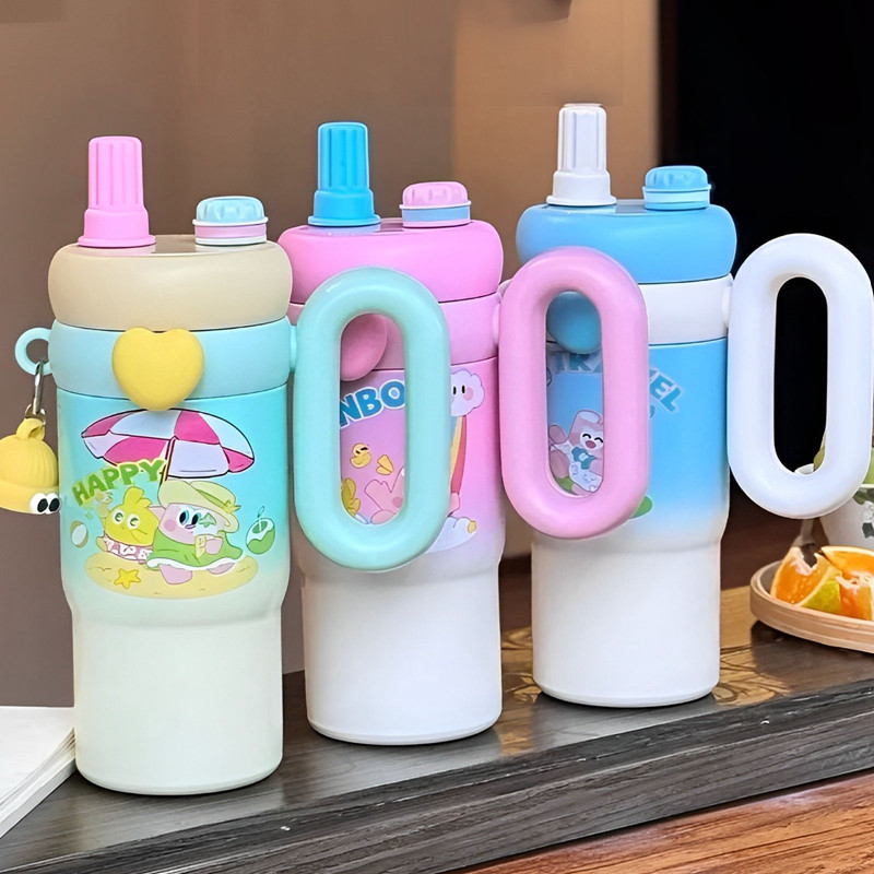 【Apex】 850ml Tumbler Cartoon Insulated Cup With Large Capacity Super ...
