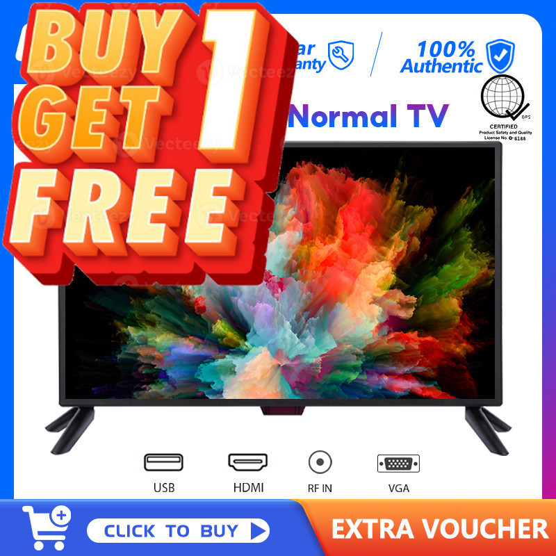 ( TV STAND ) GINZA 24 inch TV Led TV Ultra-Thin Multi-port TV Flat Screen On Sale AV | Shopee ...