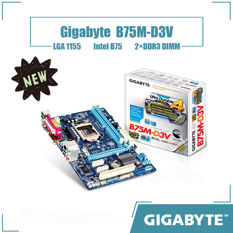 [NEW] Gigabyte B75M-D3V Motherboard Intel B75 2×DDR3 DIMM LGA1155 ...