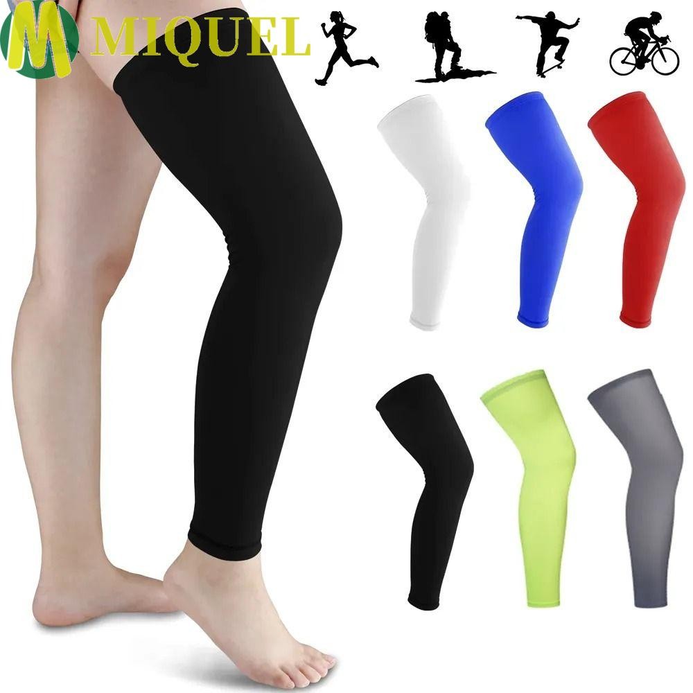 MIQUEL Full Leg Sleeves, Knee Calf Sleeves Sweat Wicking Long ...