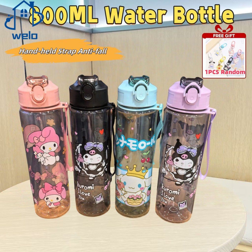 WELO (Gift) 800ML Water Bottle With Straw Large Capacity Lightweight ...