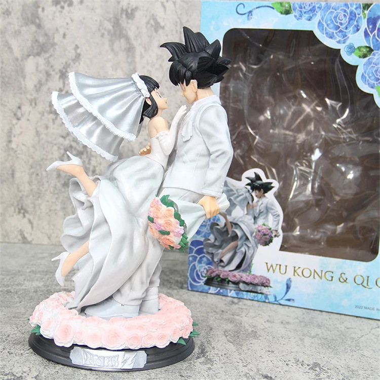 Bandai Dragon Ball Z Son Goku Figure Chichi Wedding Version Pvc Action ...