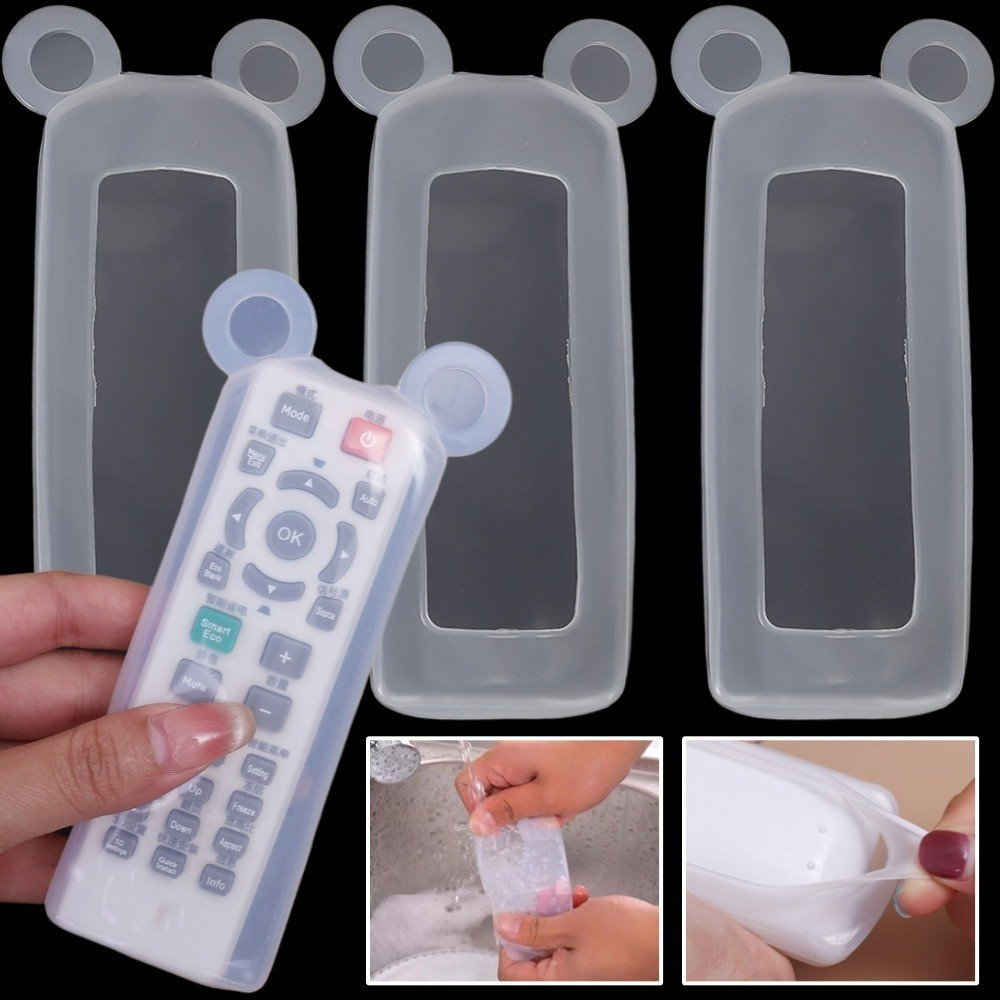 Bear Ear Shaped Silicone Remote Control Protective Covers - Air ...