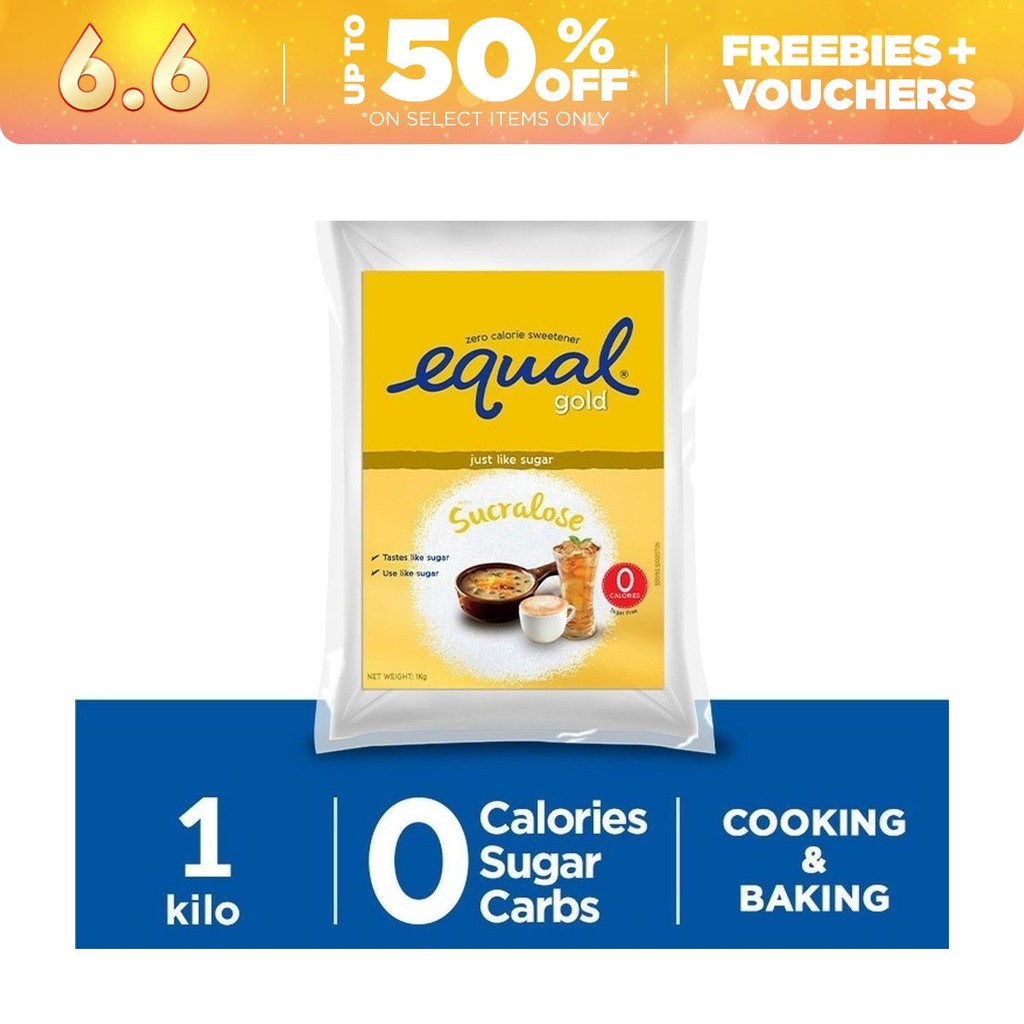 Equal Gold Sugarly Zero Calorie Sweetener 1kg (Keto Diet Friendly ...