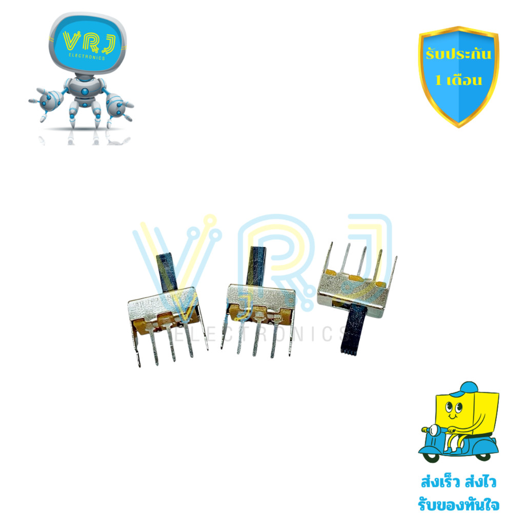 Pack Switch SS-12F49 Sliding ON OFF 3 Pin 8mm Axis Number Of 5 Pieces Used With DIY Work And ...